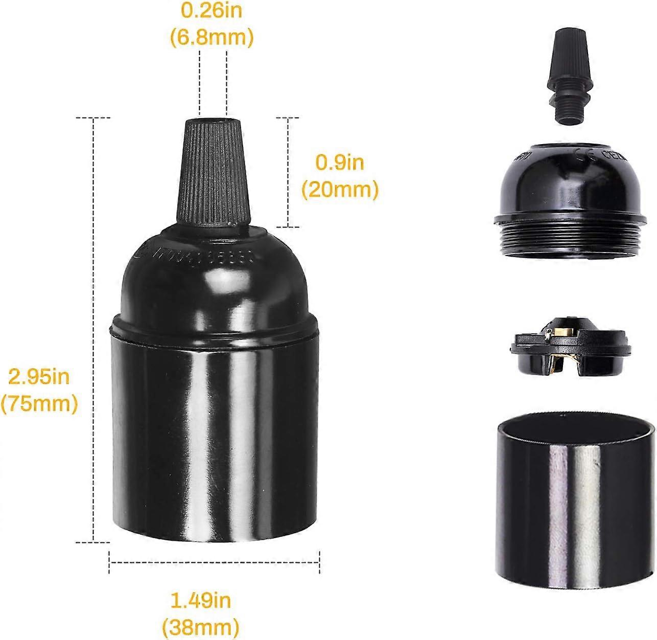 Fireproof Bakelite Material E26 E27 Light Socket, Practical Minimalism Design High Quality ...