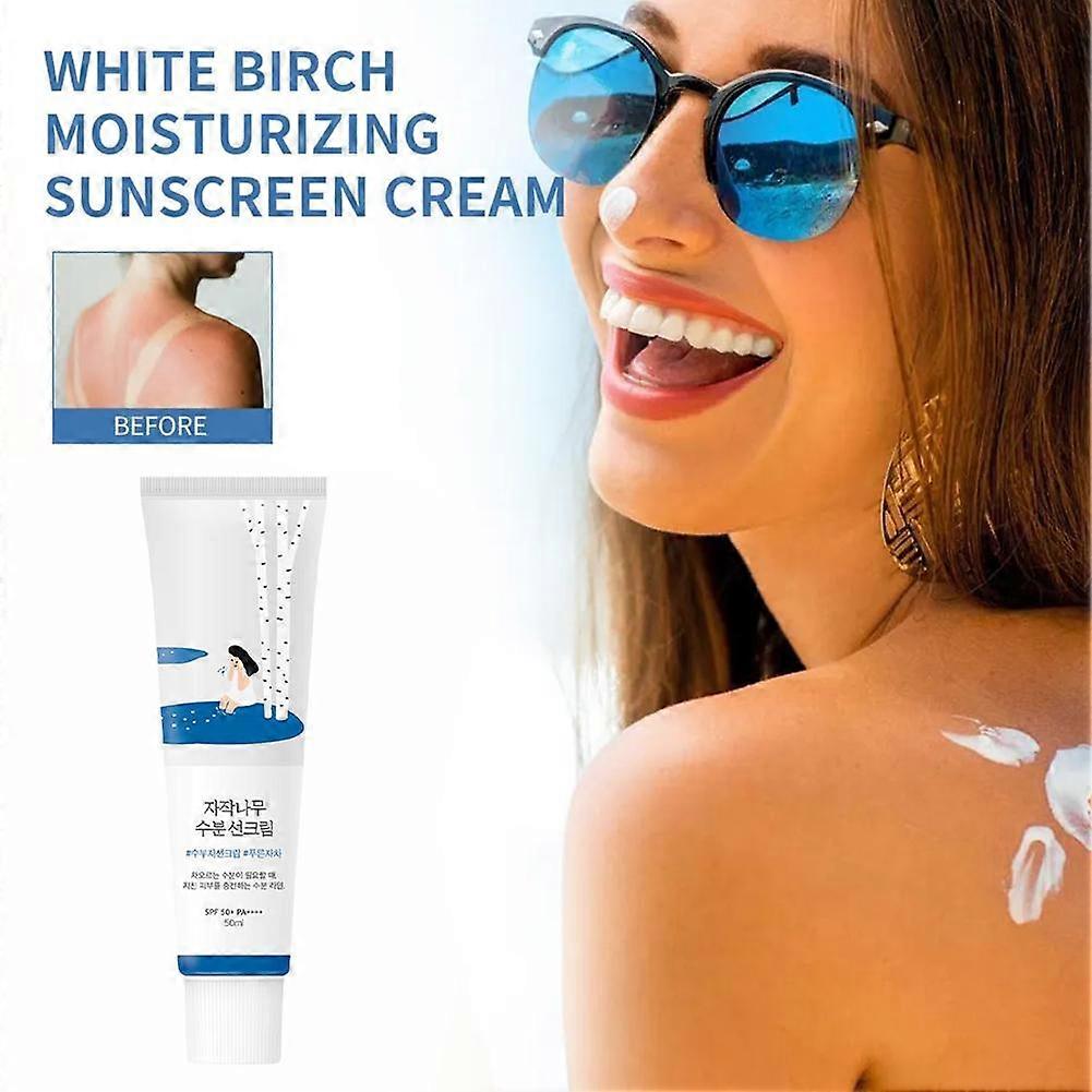 50Ml Birch Juice Moisturizing Sunscreen Spf50+ Refreshing Not Sticky ...