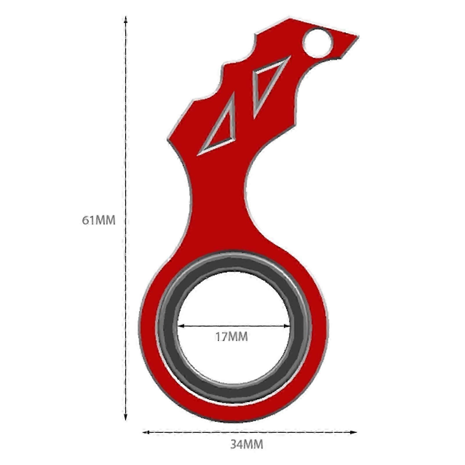 Keychain Spinner Fidget Toy Pocket-sized Fingertip Metal Gadget Keyring ...