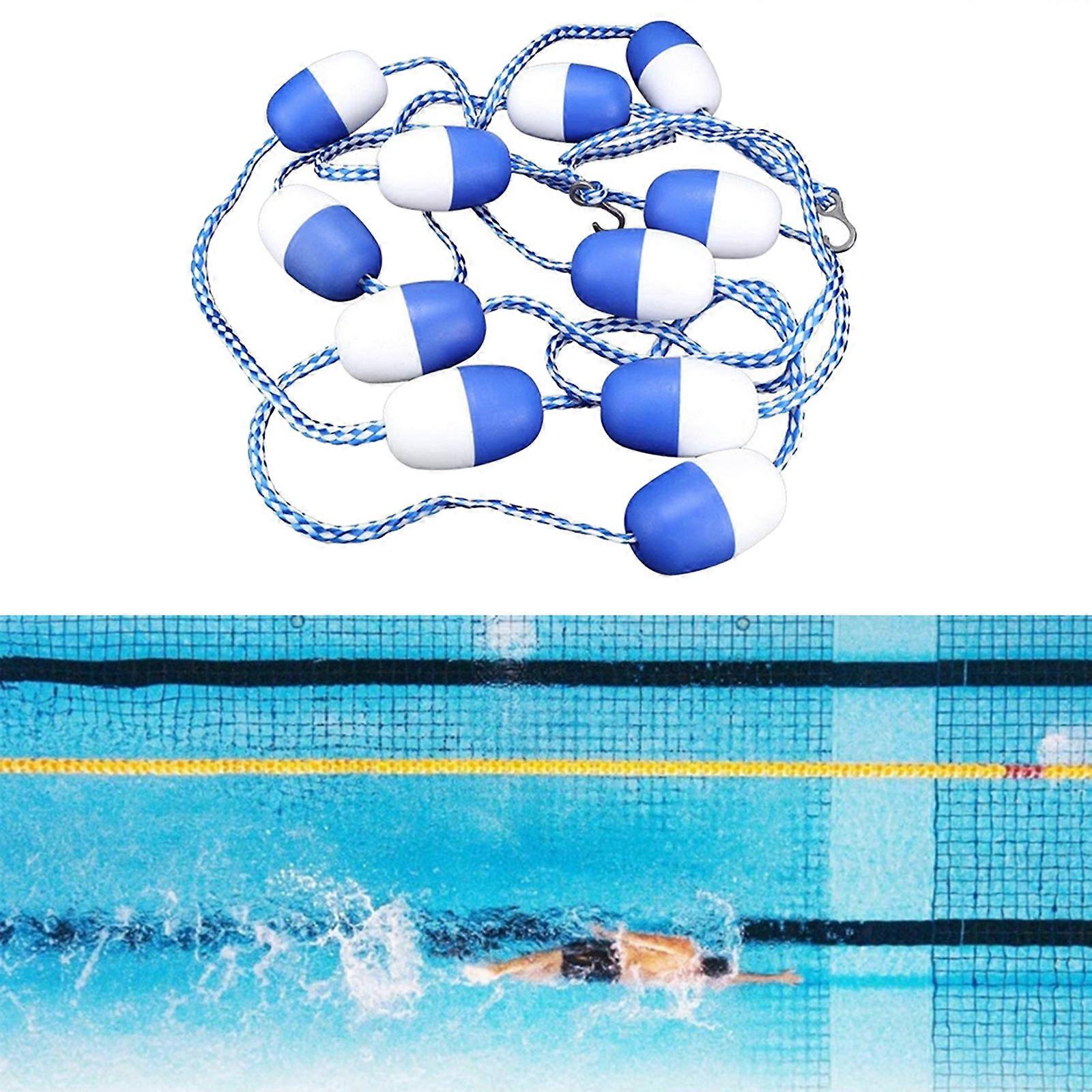 Swimming Pool Safety Divider Rope with Floats Hooks For Pools 16' Wide ...