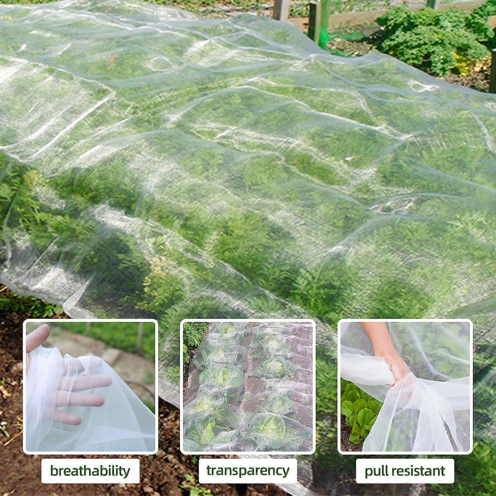 Fine Mesh Garden Netting, Insect Barrier for Plants 2.5 x 10 Meters ...