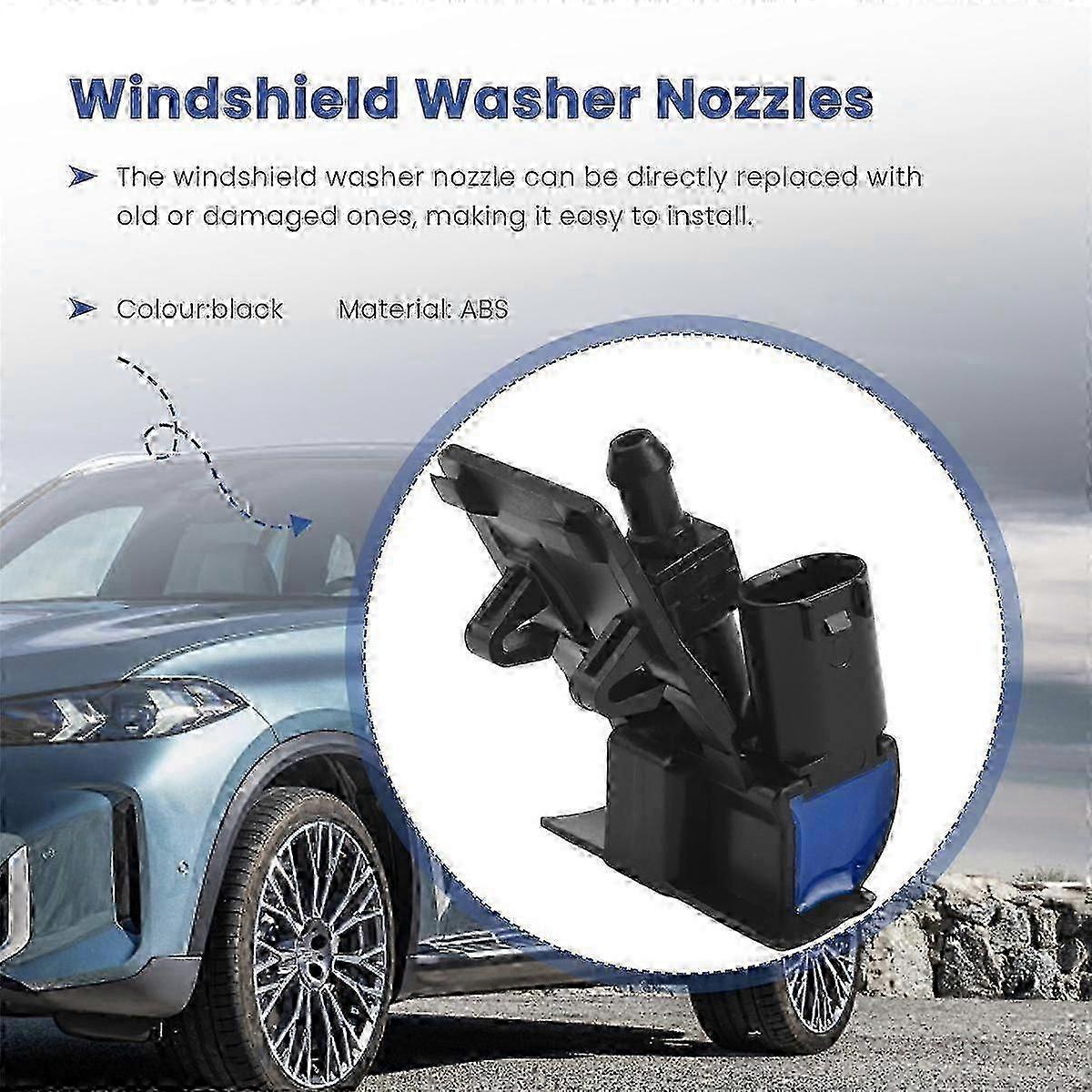 2X New Windshield Washer Sprayer Nozzle Windscreen Nozzle Jet ...