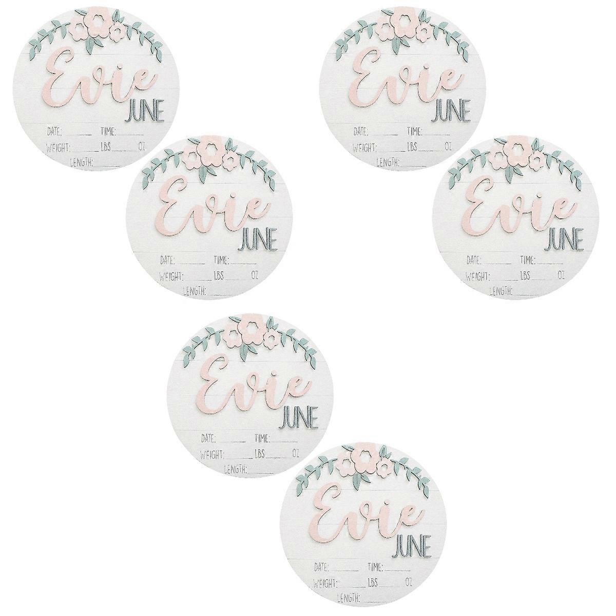 Baby Birth Announcement Sign Round Birth Announcement Sign for Decor ...
