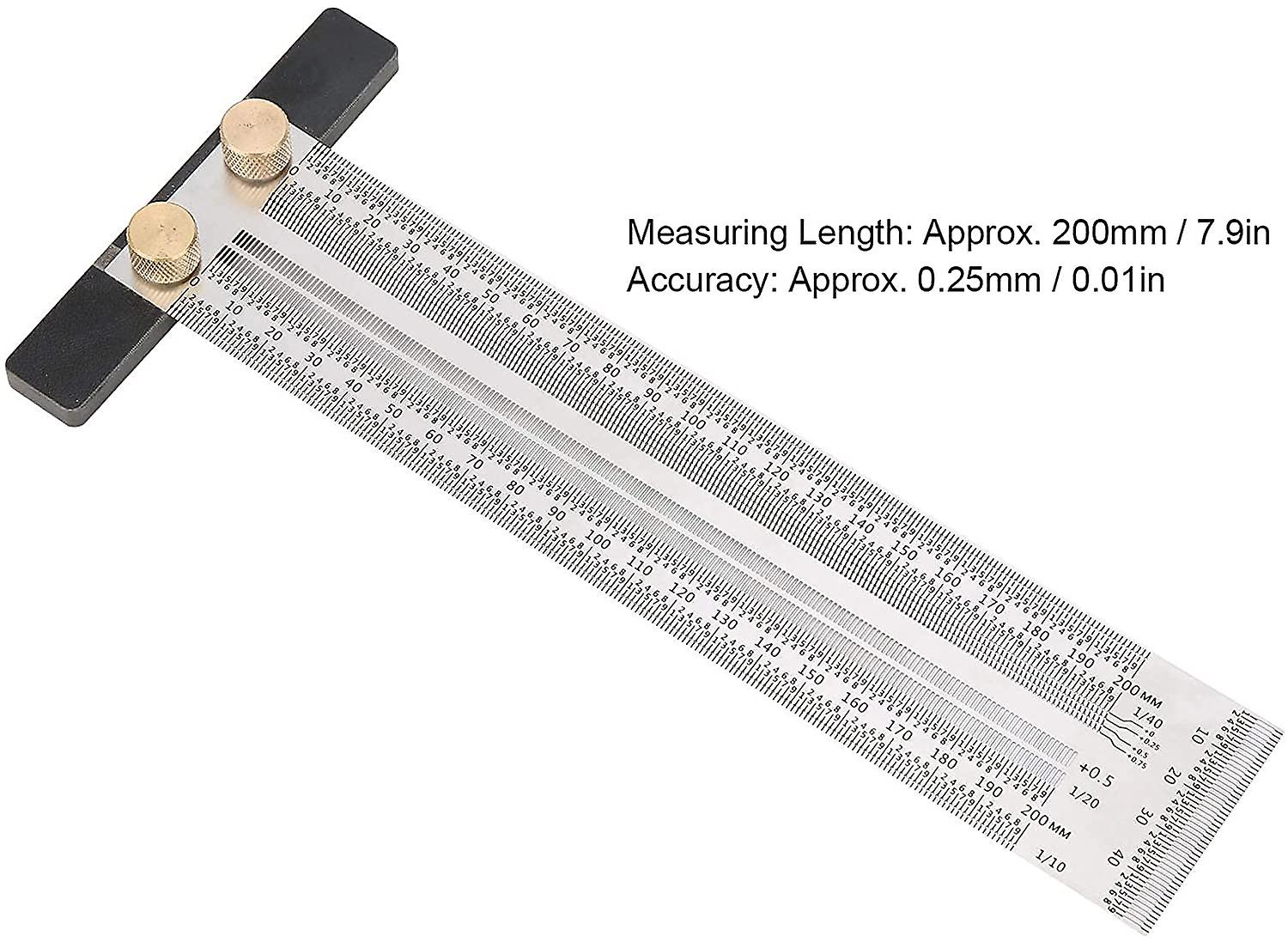 Marking T-ruler High Precision Woodworking Scribe Line Scale Ruler With ...