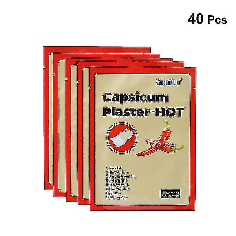Medical Plaster Pain Relief Hot Capsicum Plaster Sticker Arthritis Back ...