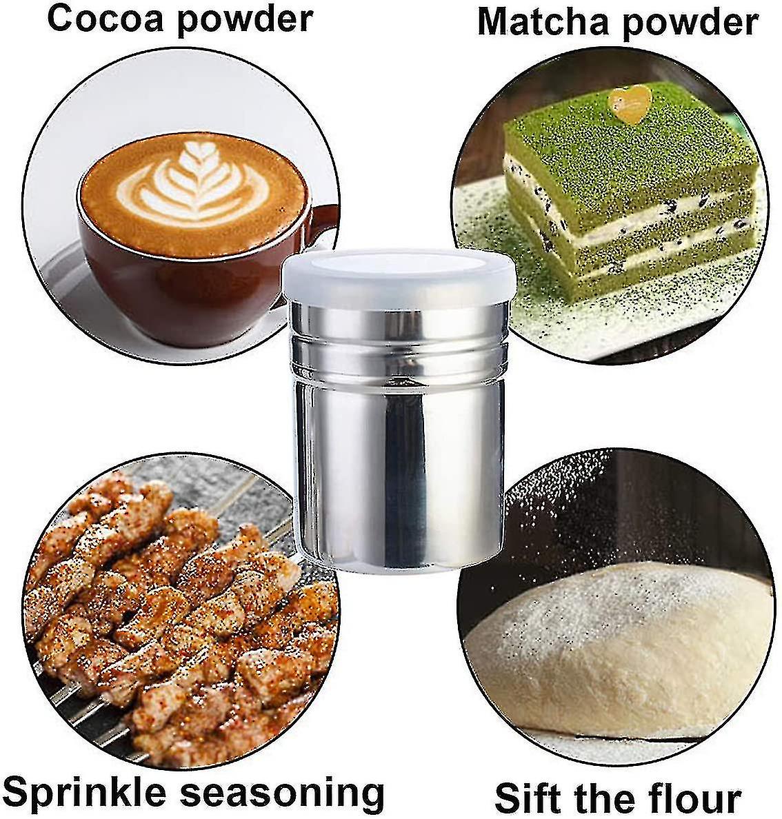 High Quality Stainless Steel Cocoa Shaker, Icing Sugar Shaker, Cocoa ...