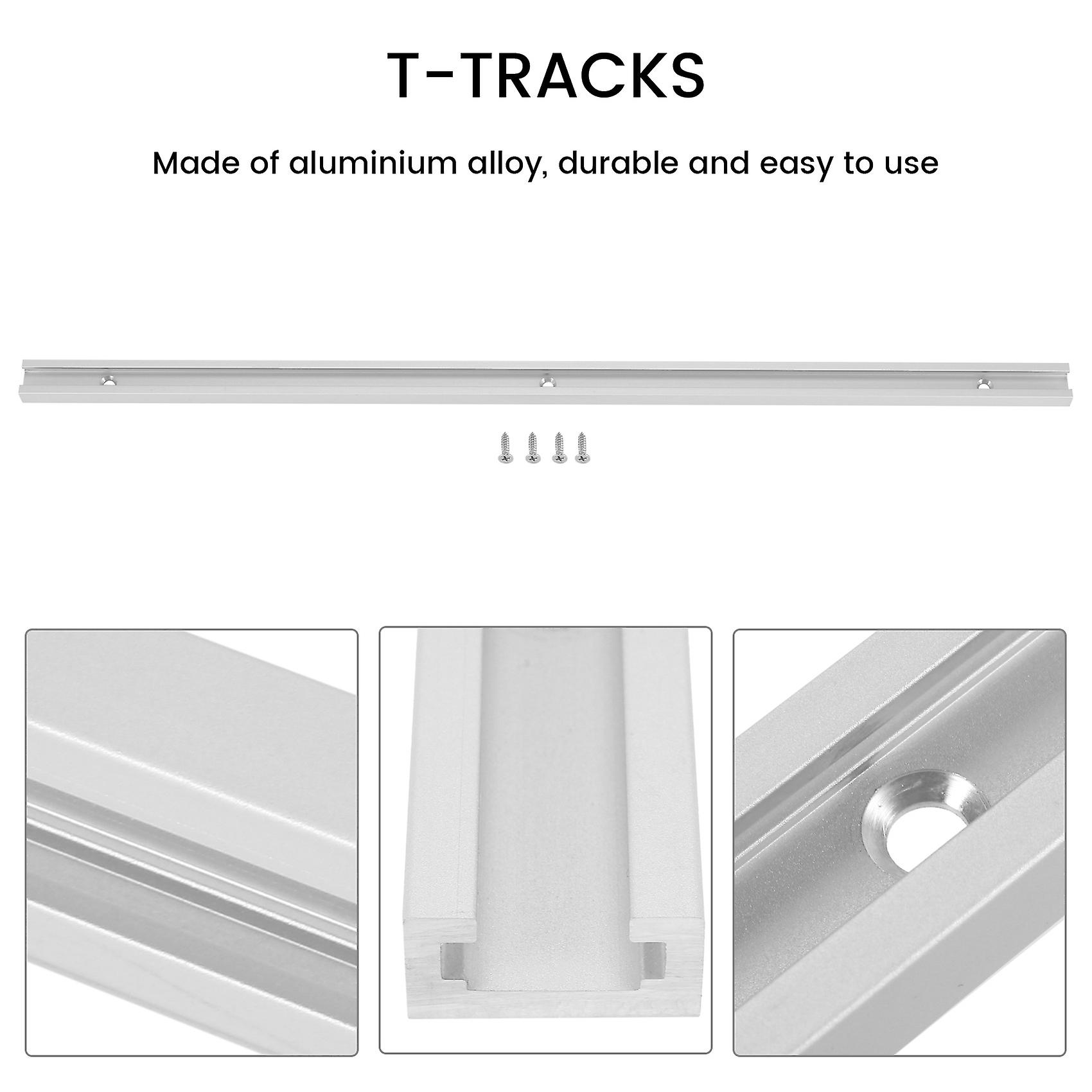 Aluminium Bar T-Tracks T-Slot Jig Fixture for Table Saw Gauge Rod ...