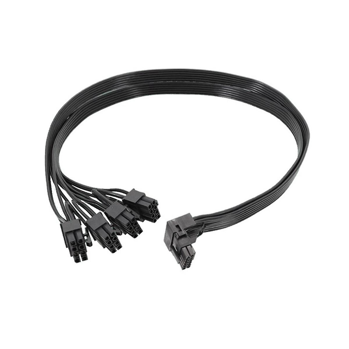 4xcpu 8pin To 16pin Male Video Card Extension Cable Pci-e 5.0 12vhpwr ...