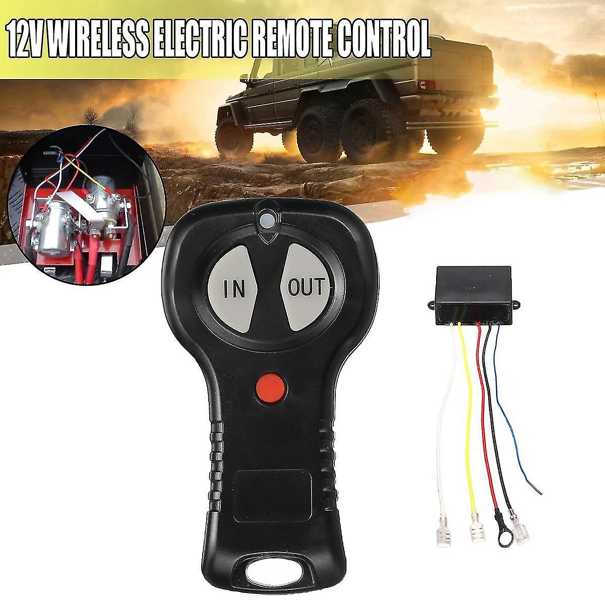 12v/24v Wireless Winch Remote Set Kit With Transmitter For Suv Truck ...