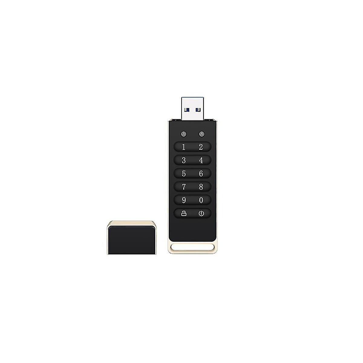 Secure Usb Drive, 256gb Encrypted Usb Flash Drive Hardware Password ...