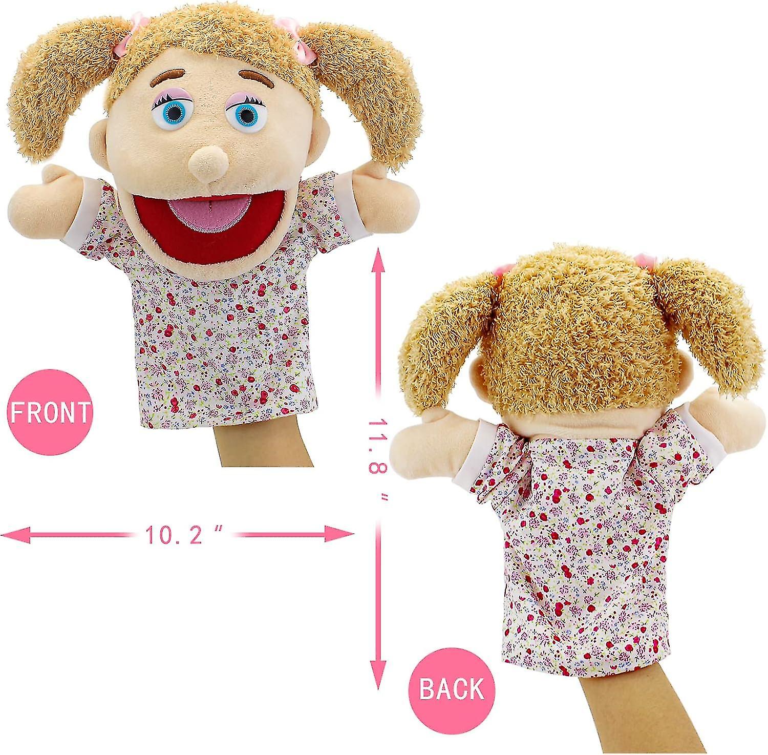Family Hand Puppets,puppets For Kids Role Paly Family Members 13.4 Inch ...