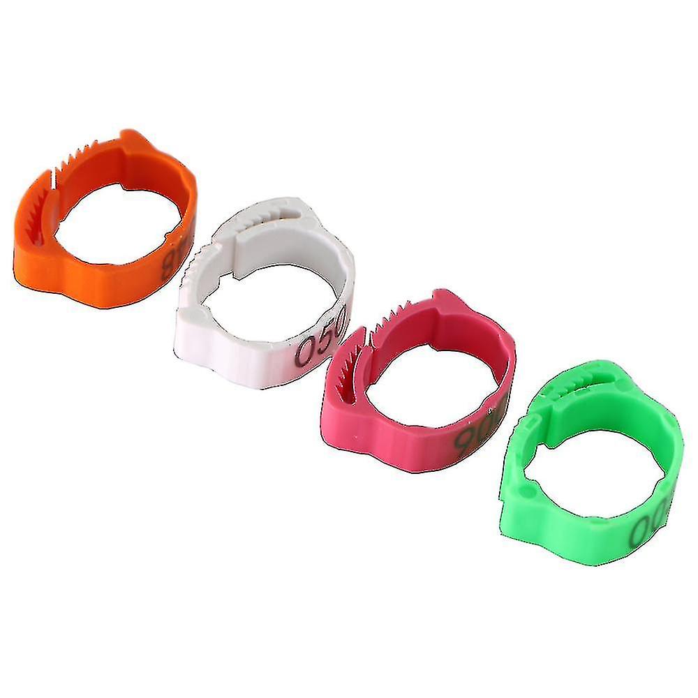 100pcs Chicken Foot Ring Adjustable Size, Poultry Leg Number Tag Buckle ...