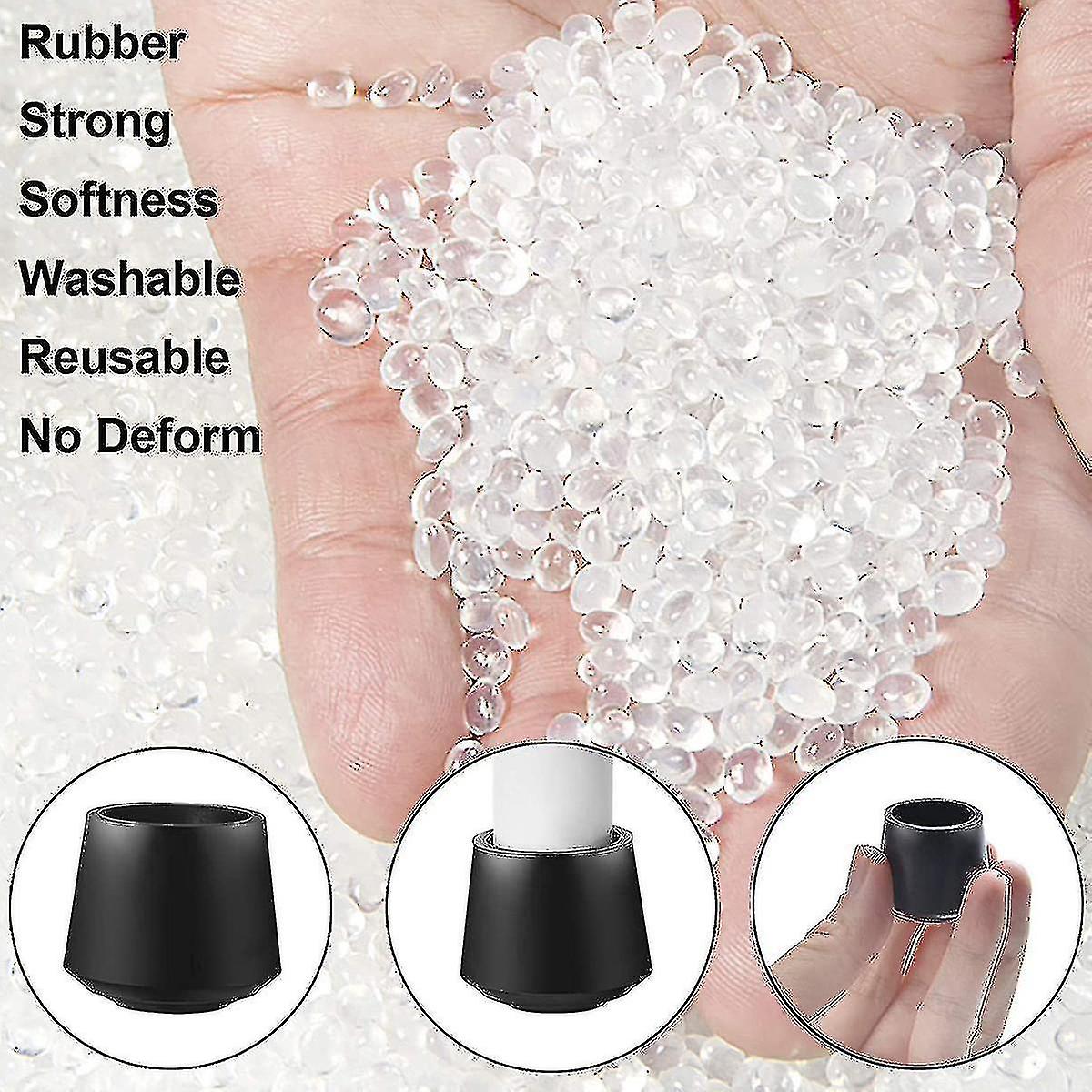 Chair Leg Caps For Chair Legs, 16 Rubber Chair Caps Feet Pads | Fruugo UK