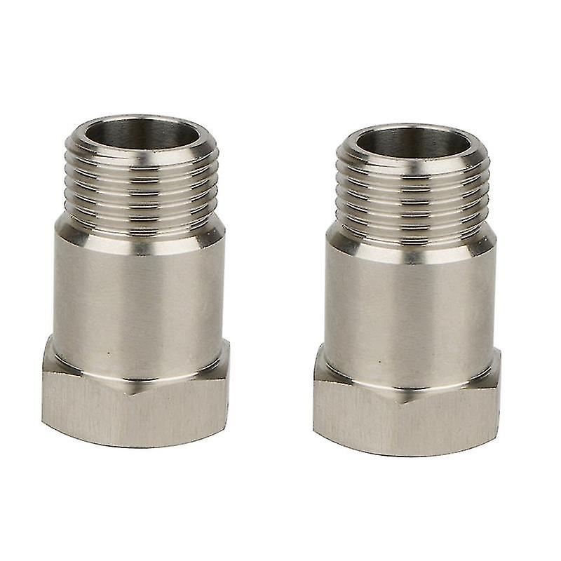 2 Pcs M18x1.5 Stainless Steel Thread Adapter,oxygen Sensor Adapter ...