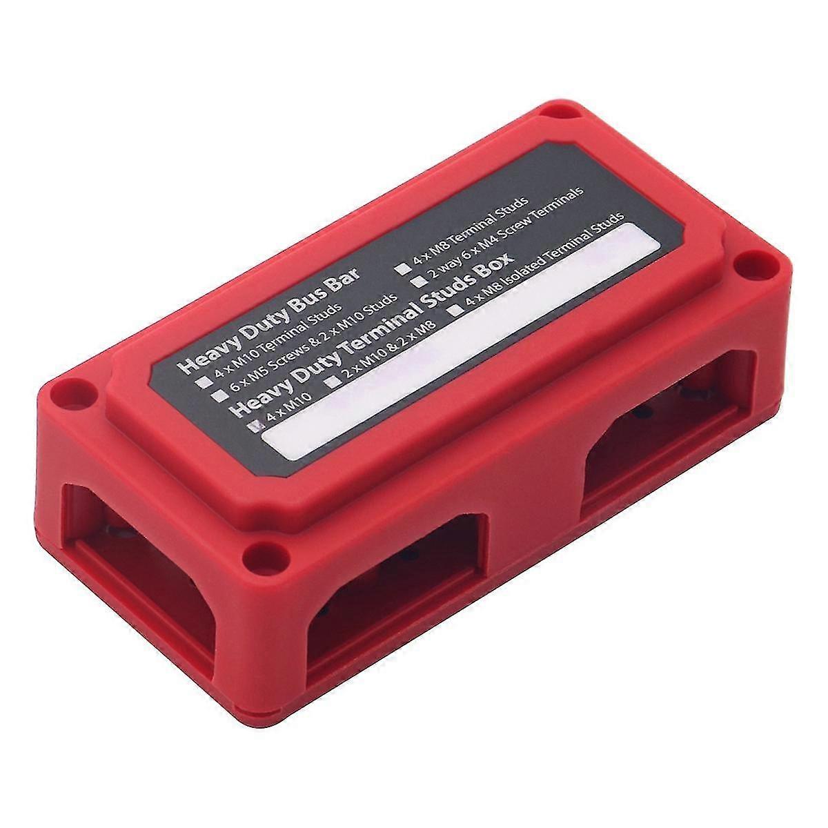 200a Bus Bar Stud Distribution Block Busbar Box With 4 X M10 (3/8inch ...