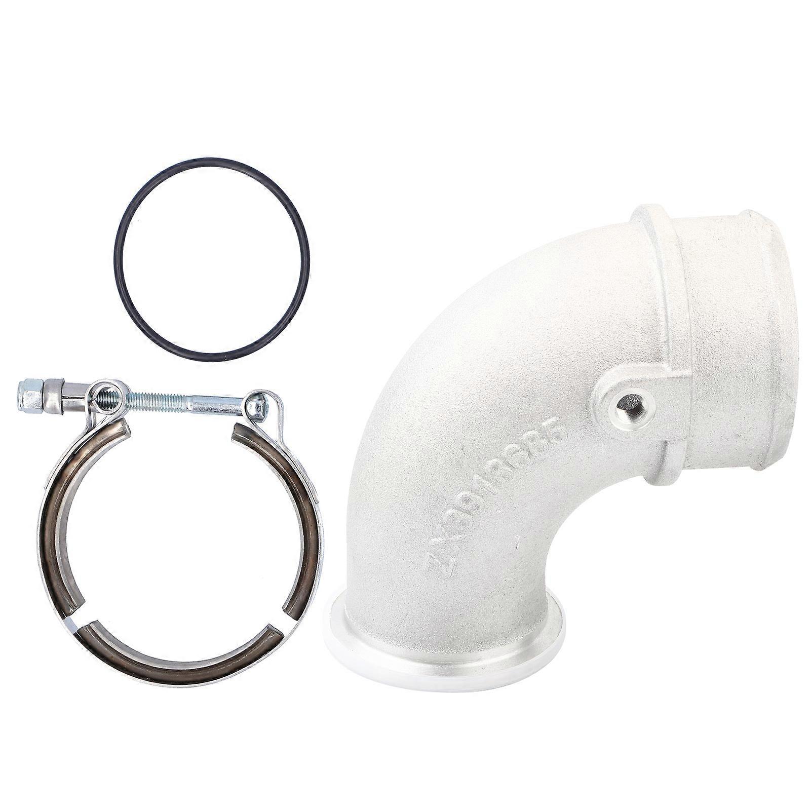 90 Degree Turbo Intake Elbow Air Transfer Pipe with Clamp Fit for ...