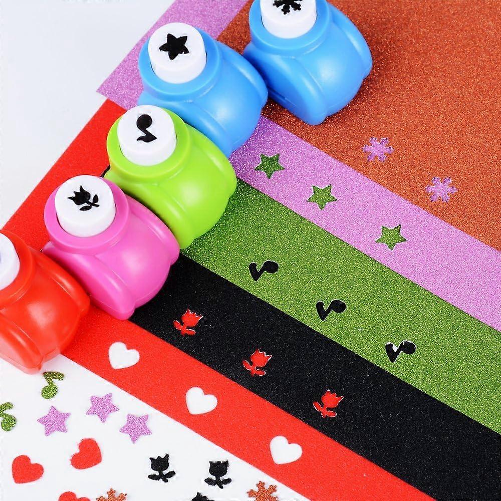 Set of 10 motif punches, paper punches, punch set in 10 different ...