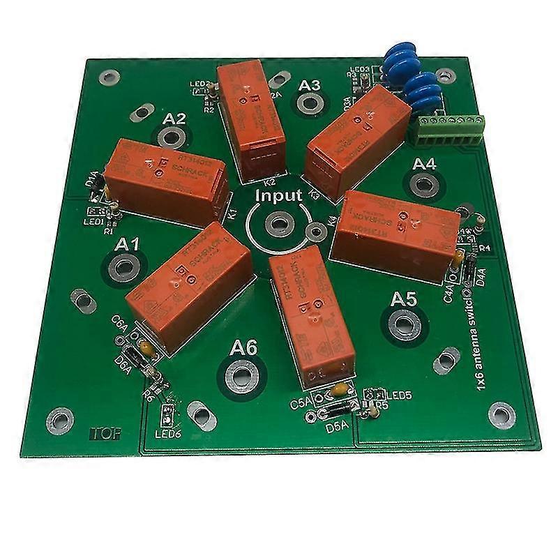 6-way Diy Kit 6:1 Coax Remote Antenna Switch So-239 1.8mhz--60mhz ...