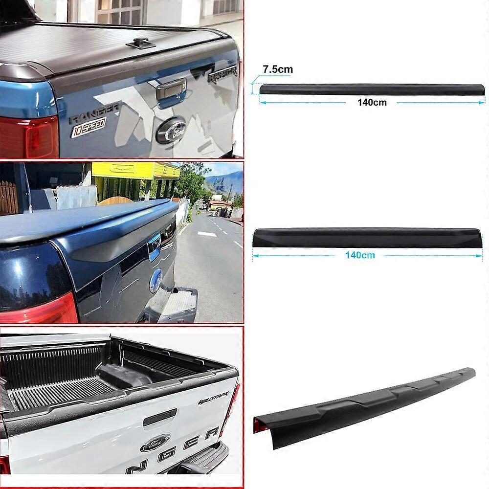 Matně černý zadní spoiler KRYT KRYTU ZADNÍCH DVEŘÍ PRO FORD RANGER T6 ...