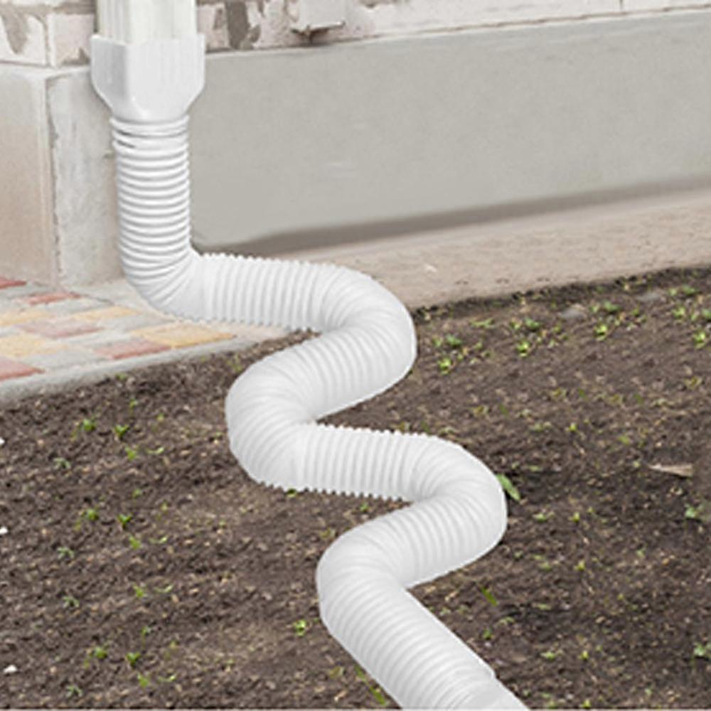 Downspout Plastic Extension Pipe Flexible Easy Installation Extender ...