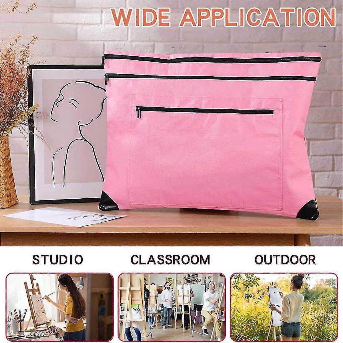 Art Briefcase Waterproof Carrying Case with Sturdy Shoulders and Handle ...