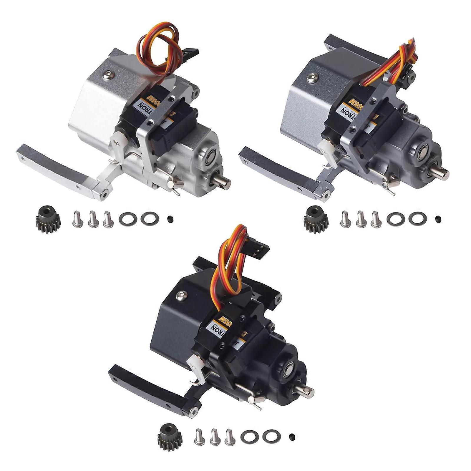 2 Speed Transfer Case Transmission Gearbox for SCX10 RC4WD D90 1/10 RC ...