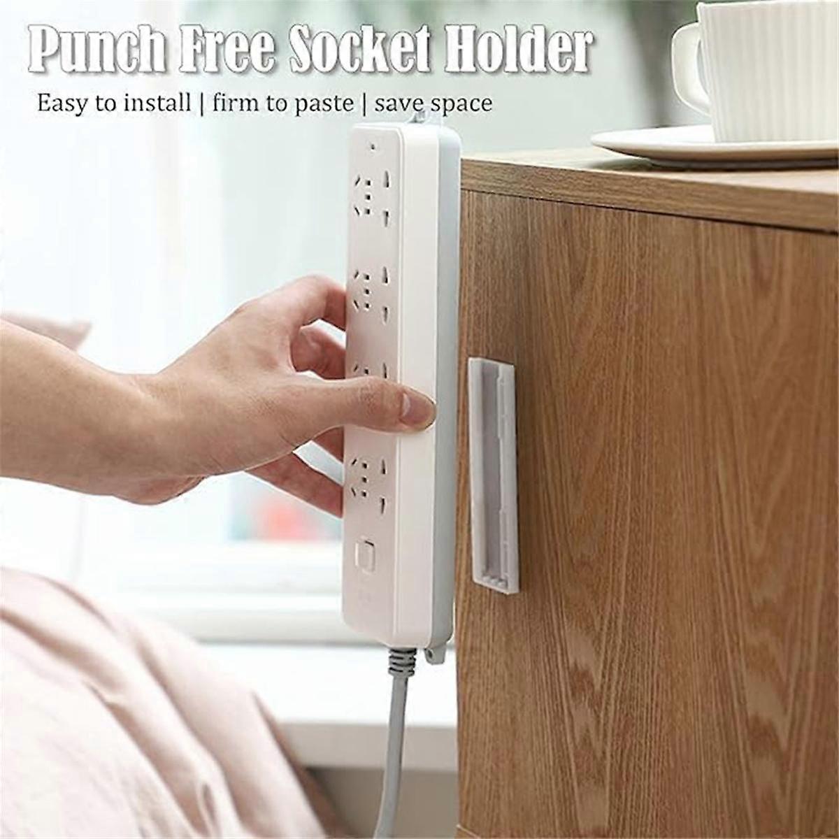 Desktop Socket Holder, Plug-in Surge Protector Bracket, Desktop Mobile ...