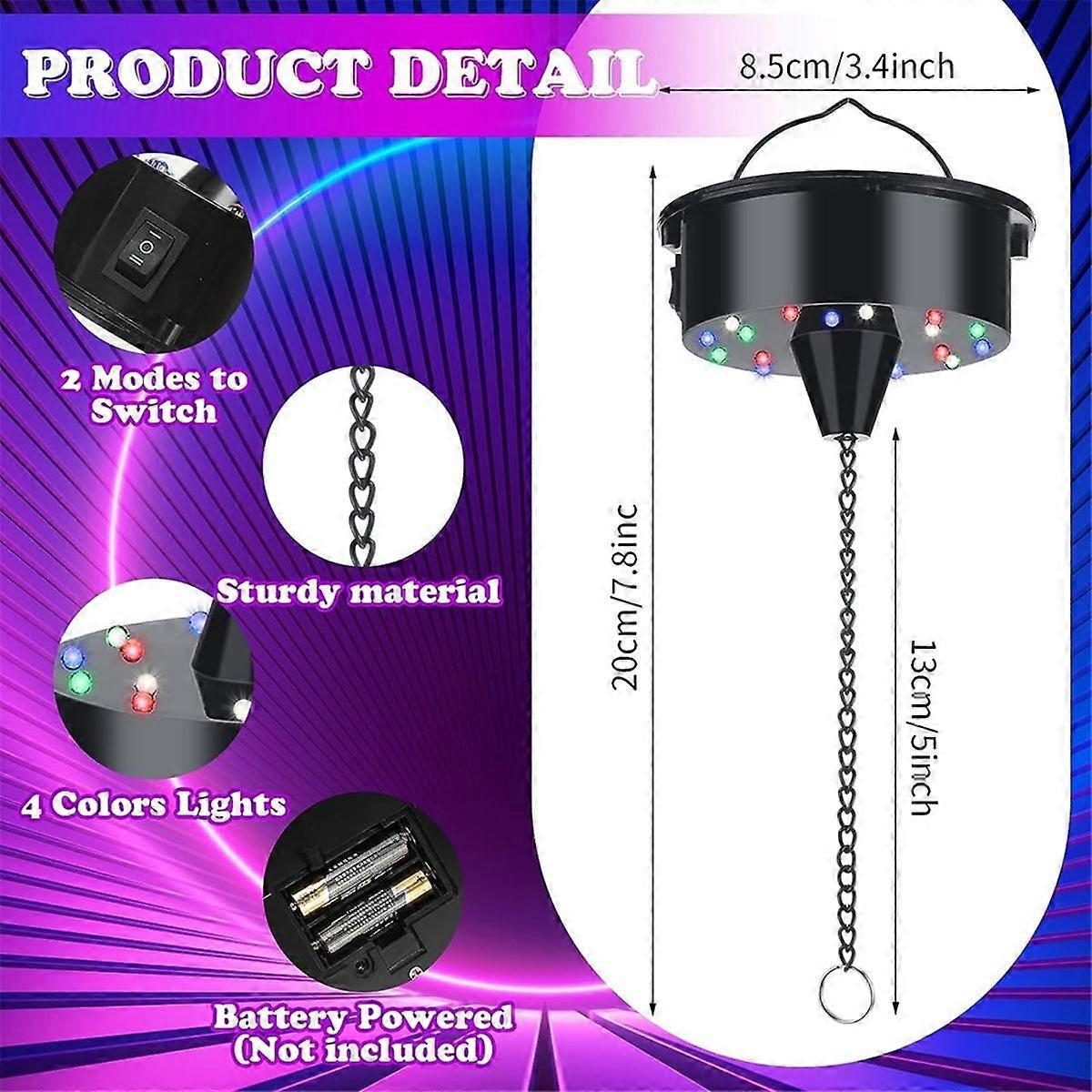 Disco Ball Decor with Light and Disco Ball-Battery Powered Disco Ball ...