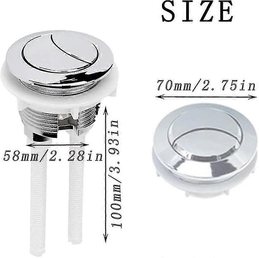 Dual flush toilet push button, 2 pieces toilet toilet push button ...