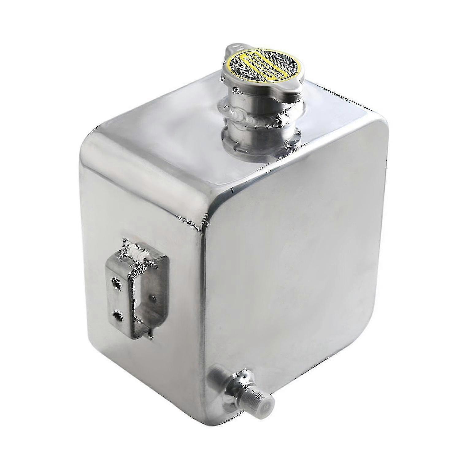 Silver Universal 2l Aluminium Water Coolant Header Overflow Expansion ...