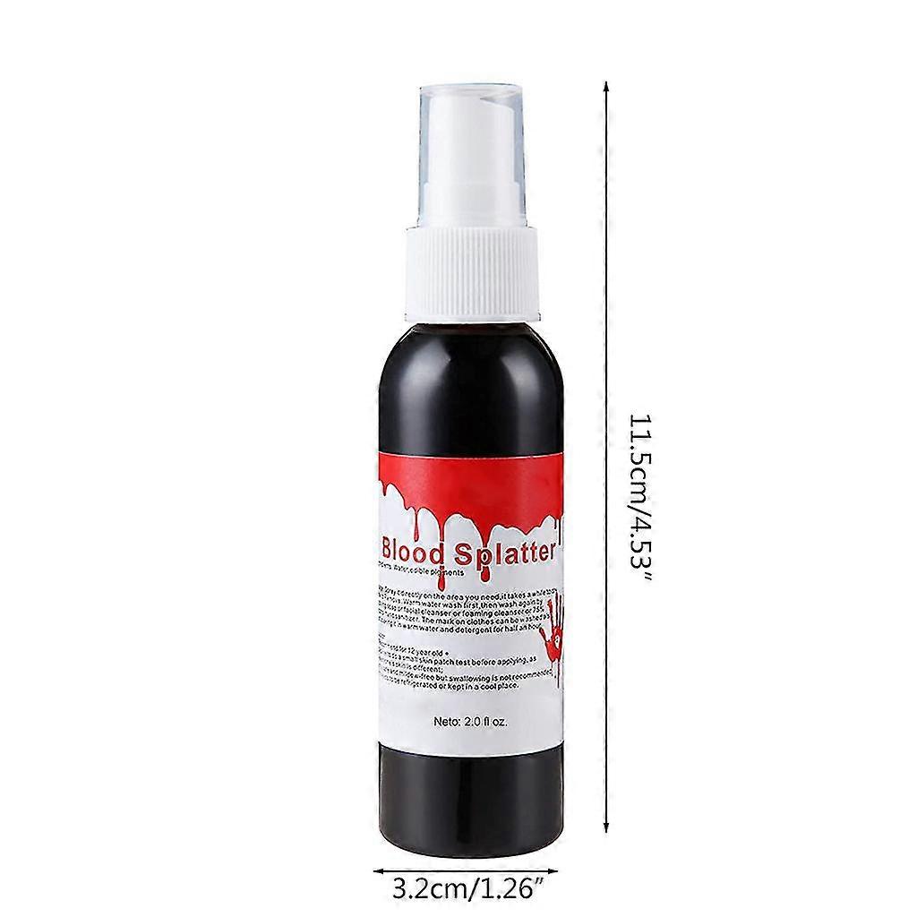 Halloween Fake Blood Spray 60ml Bloody Mary Makeup Splatter Fortheater ...