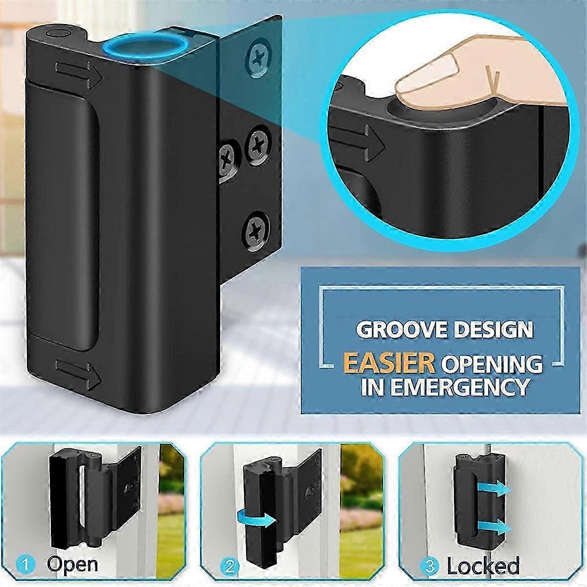 Home Security Door Lock Home Reinforcement Door Lock Device Lock ...