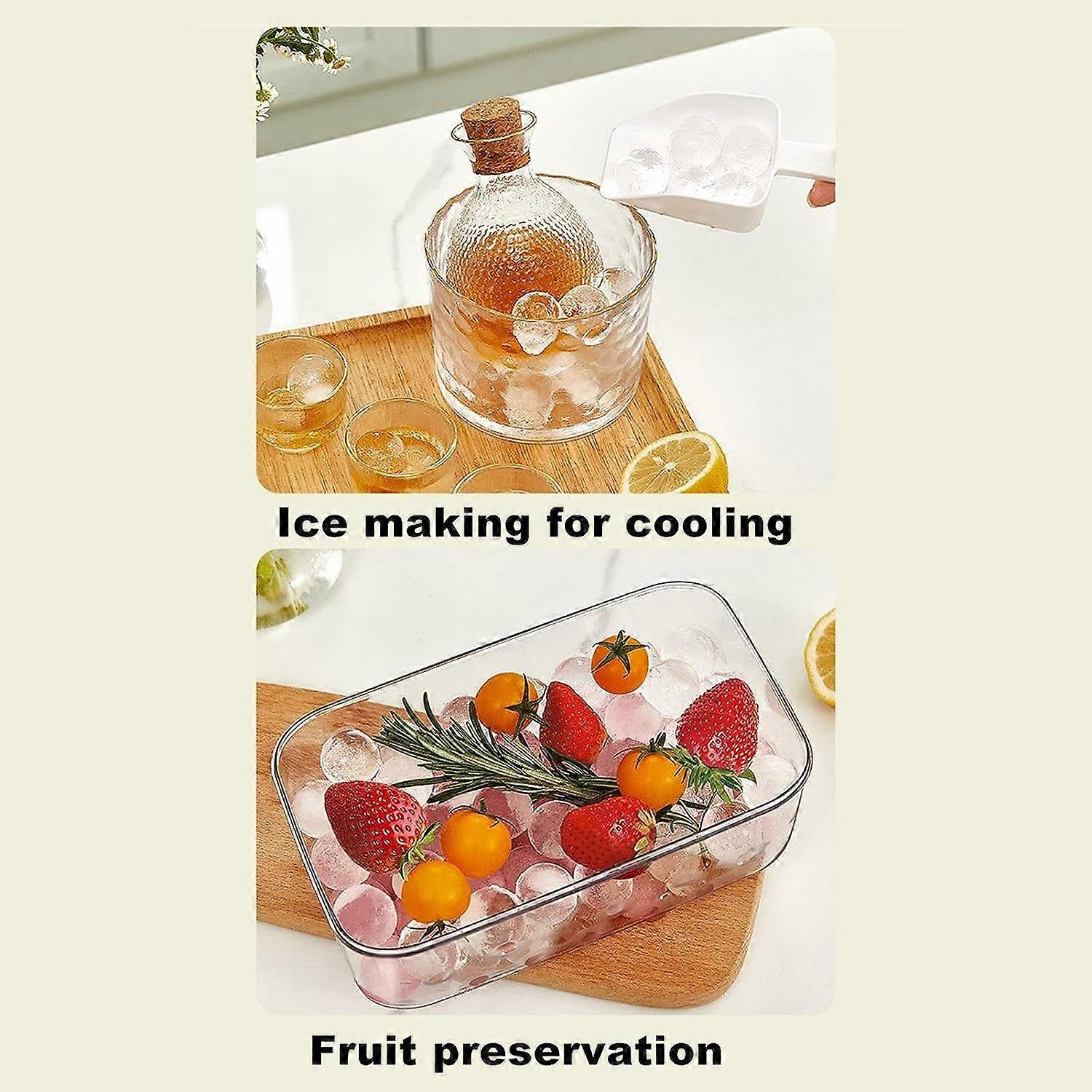 22 Grids Ice Cube Tray,Ice Cube Mold, Ice Tray Mold with Container and ...