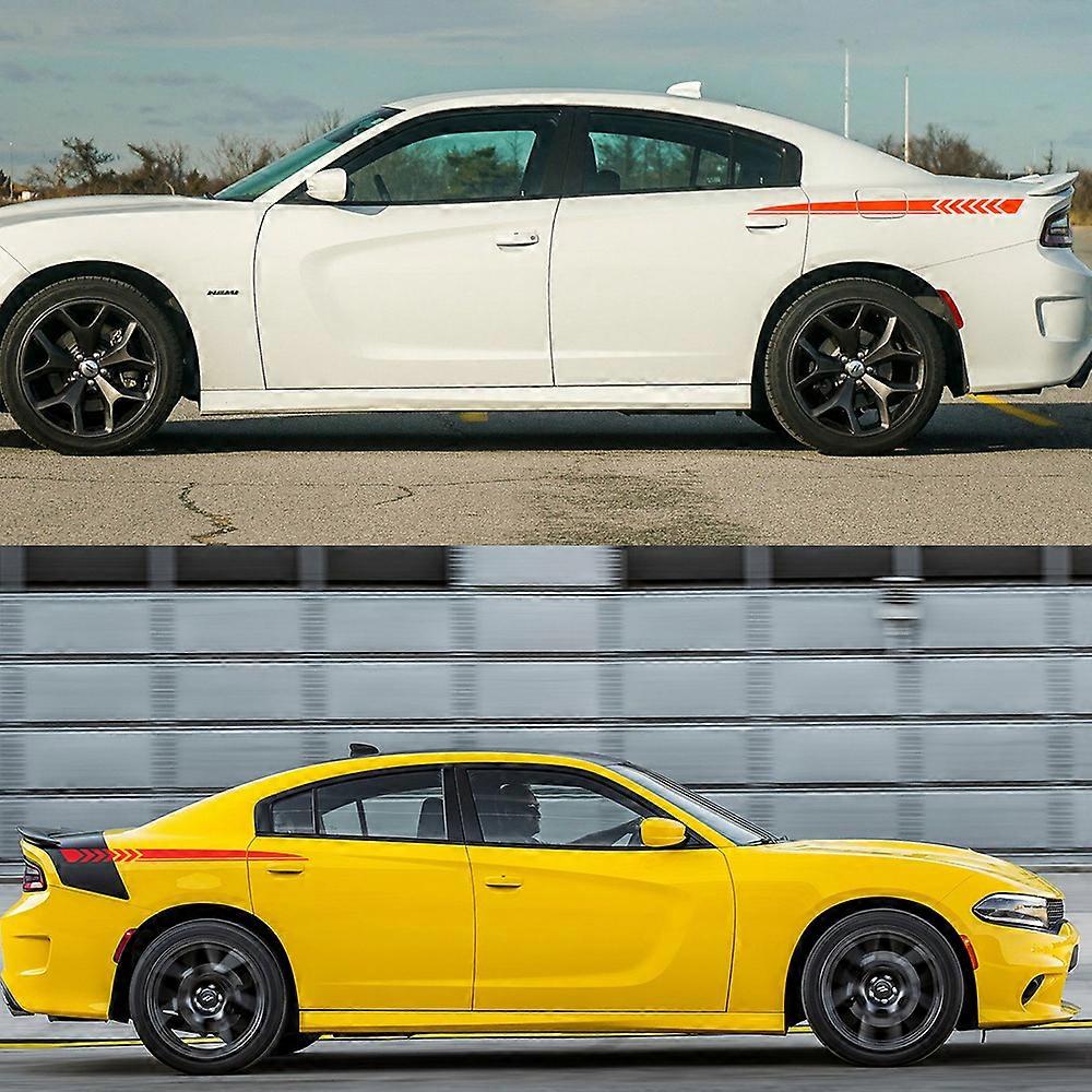 2Pcs For Dodge Charger Car Stickers Sport Styling Auto Long Side ...