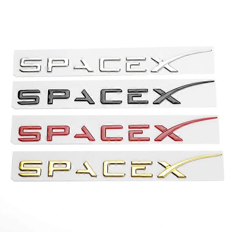 Carro SpaceX Dual Motor Adesivo Fender Decalque Lateral Para Tesla ...