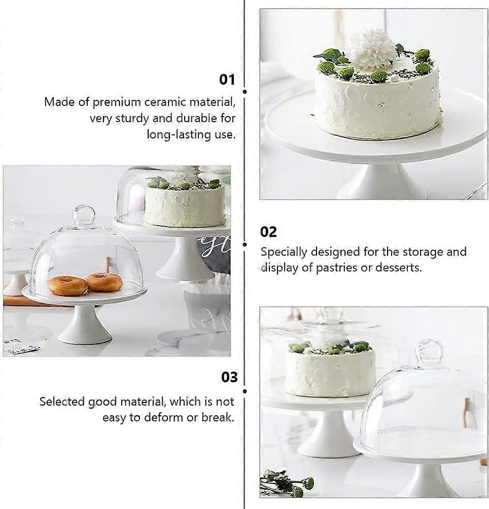 Porcelain Cake Stand White Wedding Cake Rack Party Cupcake Display ...