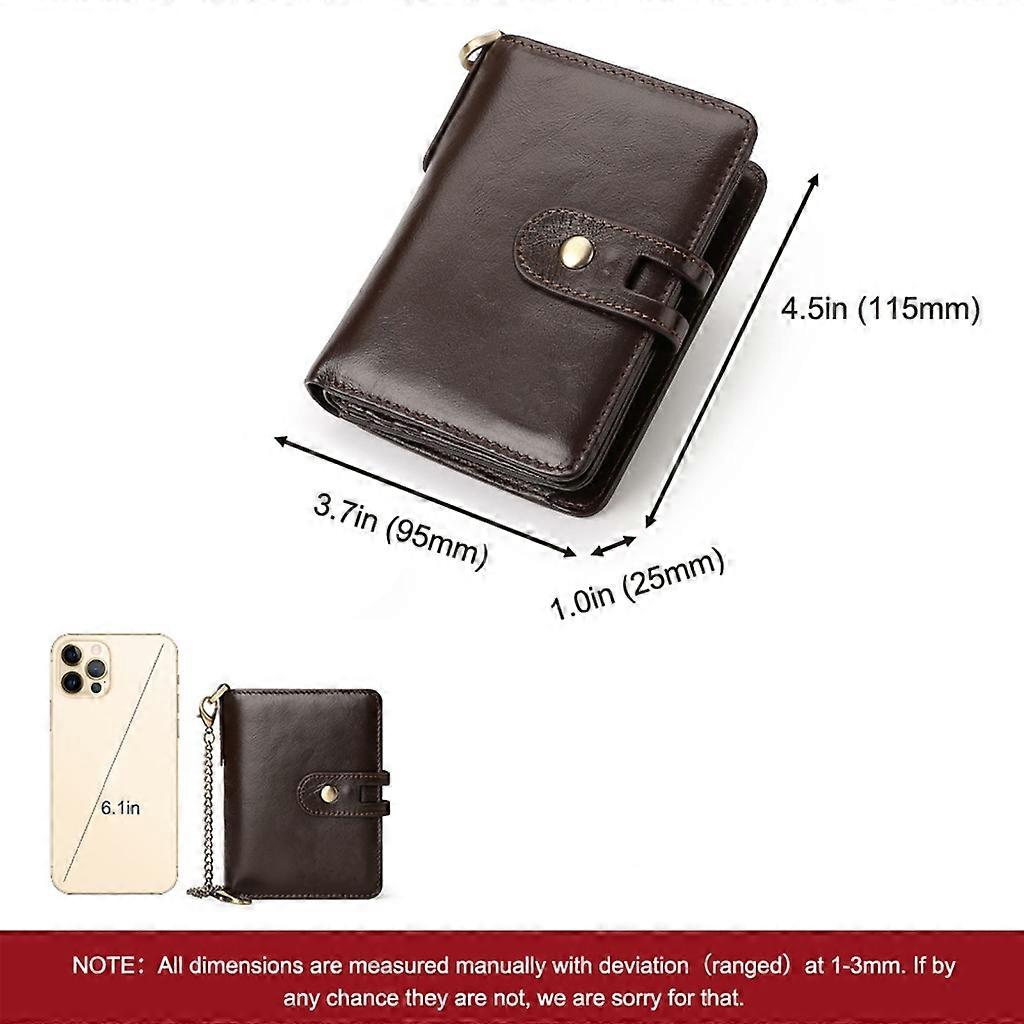 RFID Wallet Blocking Credit Bank Card Holder Zipper Coin Purse Travel ...