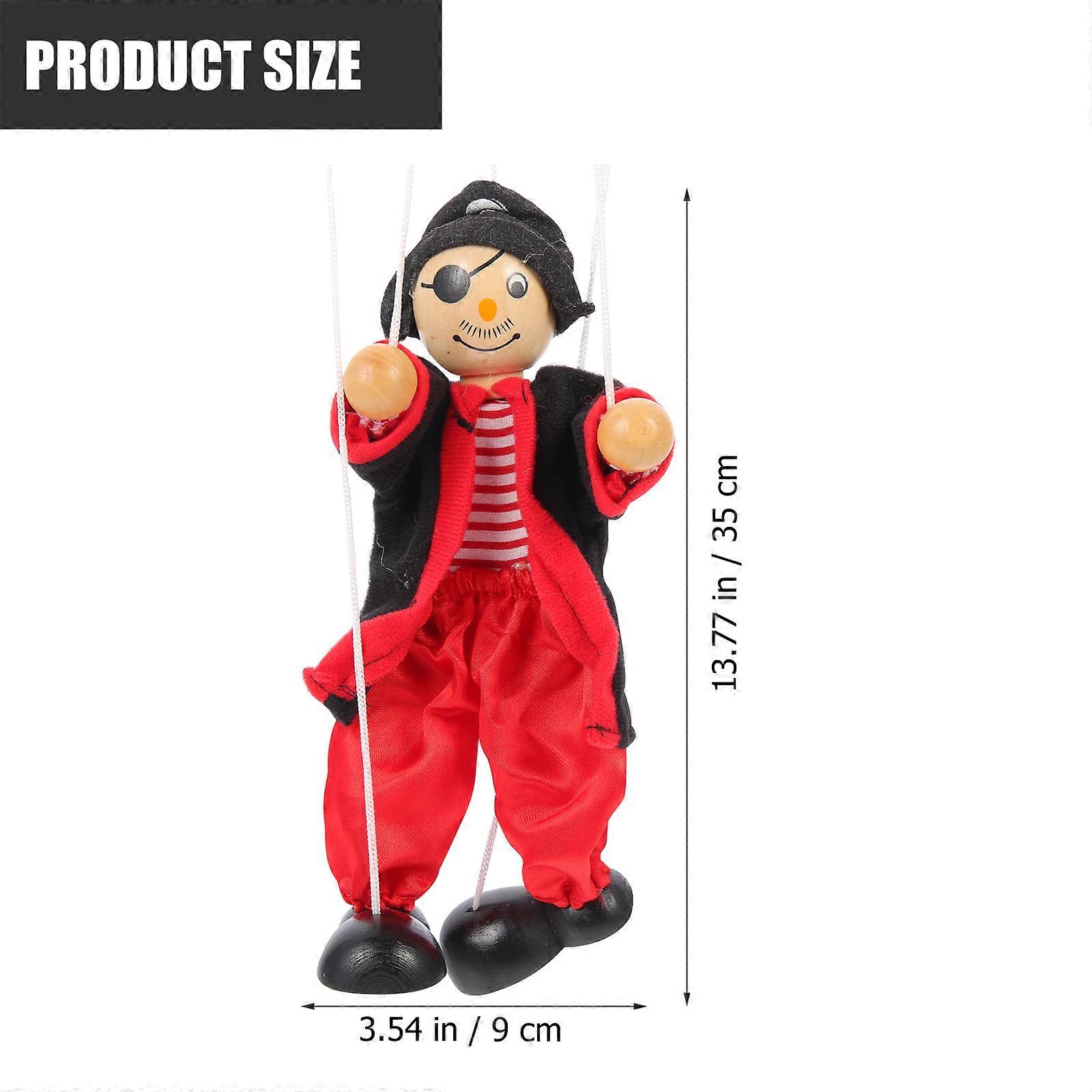 Pirate Marionette Puppet Wooden Marionette Toy Funny Pirate Marionette ...