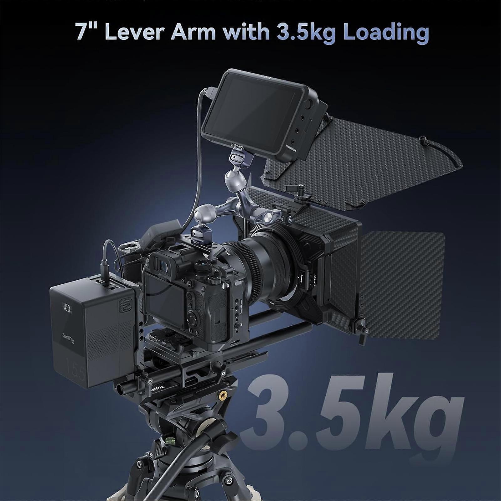 SmallRig 7" Rosette Magic Arm, Camera Monitor Mount, Articulating Arm ...
