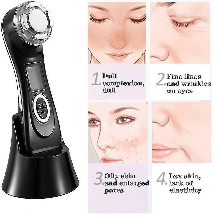 ultrasonic beauty 7-in-1 apparatus facial anti-wrinkle high frequency ...