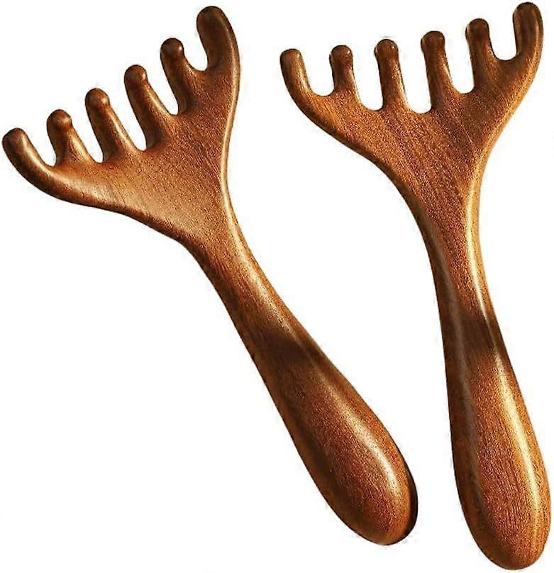 SBSG 2 Pieces Scalp Massager Antler Meridian Massage Comb Massage Brush ...