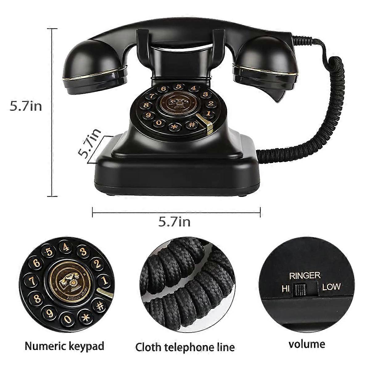 Retro Landline Telephone,Old Fashioned Vintage Landline Phones with ...