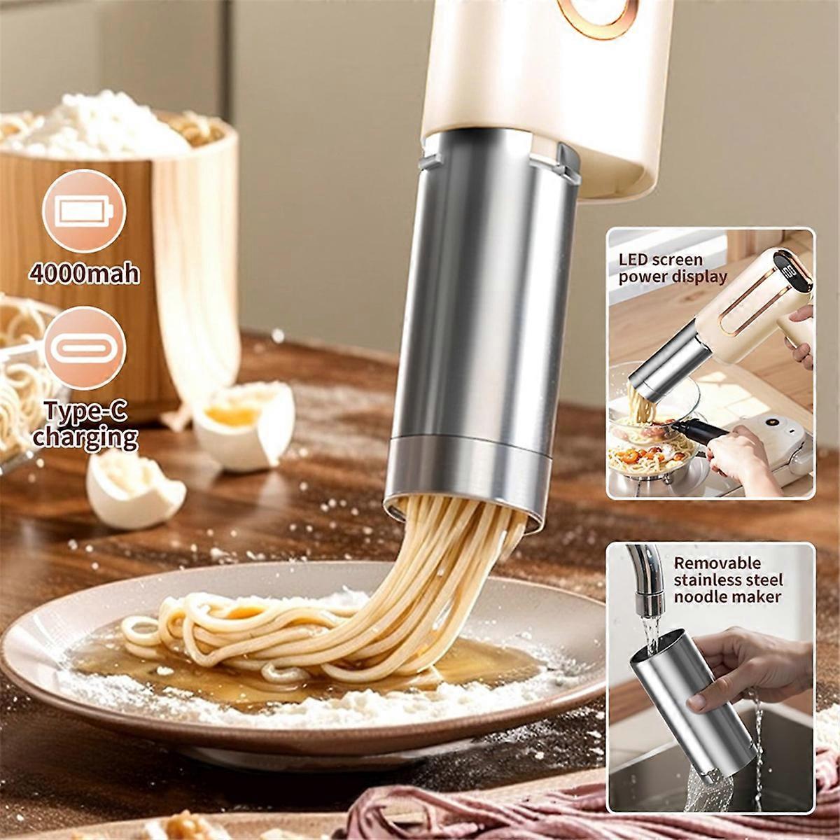 Handheld Electric Noodle Maker 5-in-1 Wireless Noodle Maker with ...