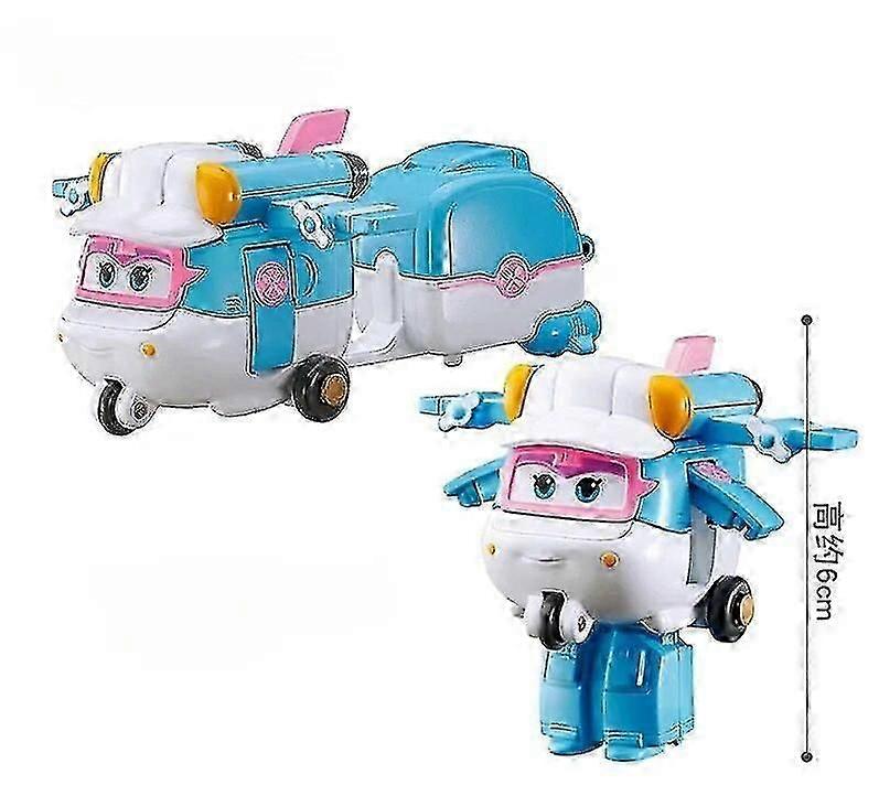 Super Wings Action Figures 2" Mini Transforming Deformation Airplane Robot Jett Dizzy Dino ...