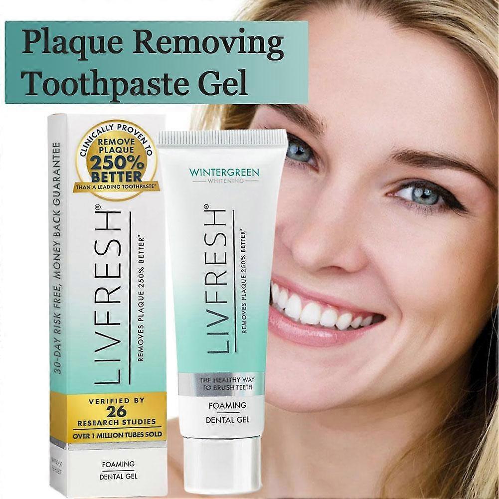 Livfresh Toothpaste Gel, Clinically Proven To Remove Plaque 250% Better ...