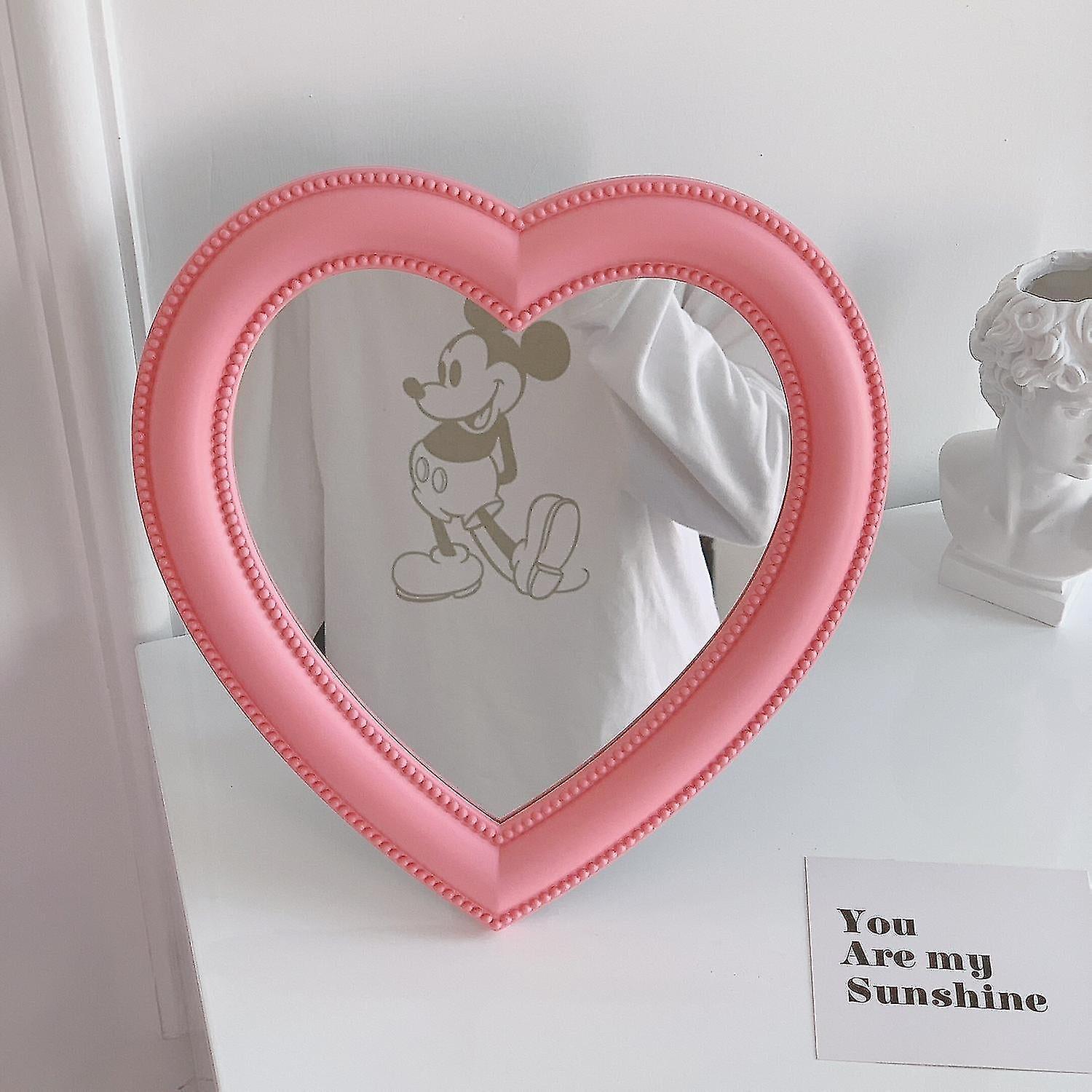 Face Mirrors Love Mirror Desktop Makeup Mirror Mirror Girl Room Heart ...