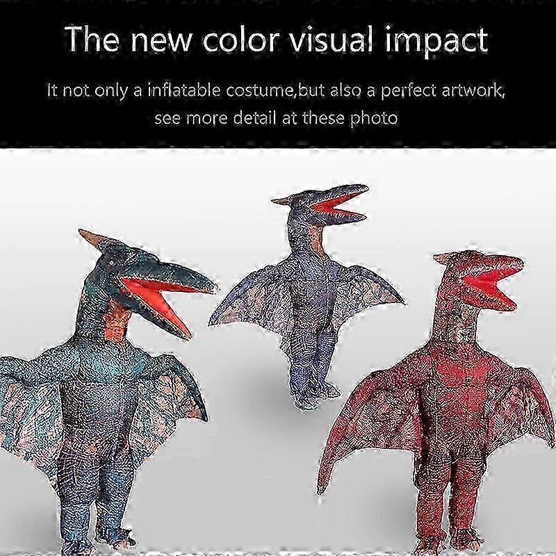 Adult Pterosa Dinosaur Inflatable Costume Halloween Cosplay Pterosaur ...