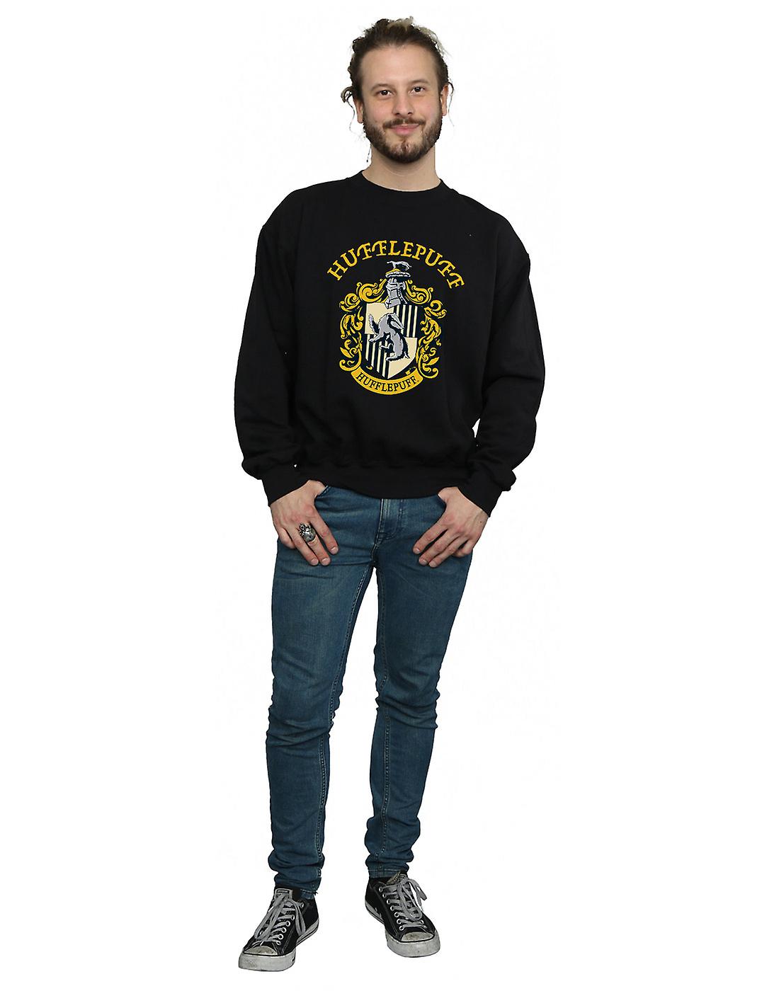 Harry Potter Men's Hufflepuff Crest Sweatshirt | Fruugo UK