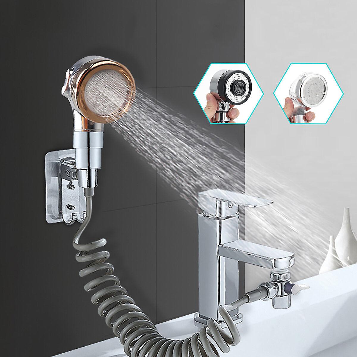 Bathroom wash face basin water tap external shower head handheld bidet ...
