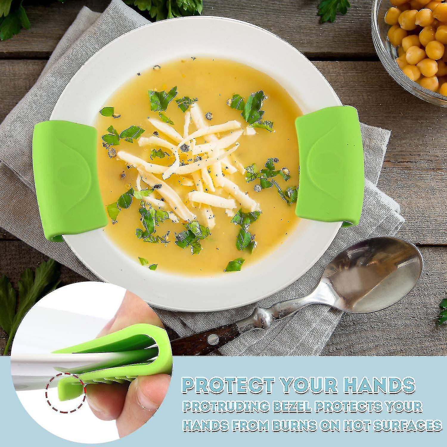 3 Pairs Silicone Assist Handle Holder Hot Handle Holder Sleeves Heat ...